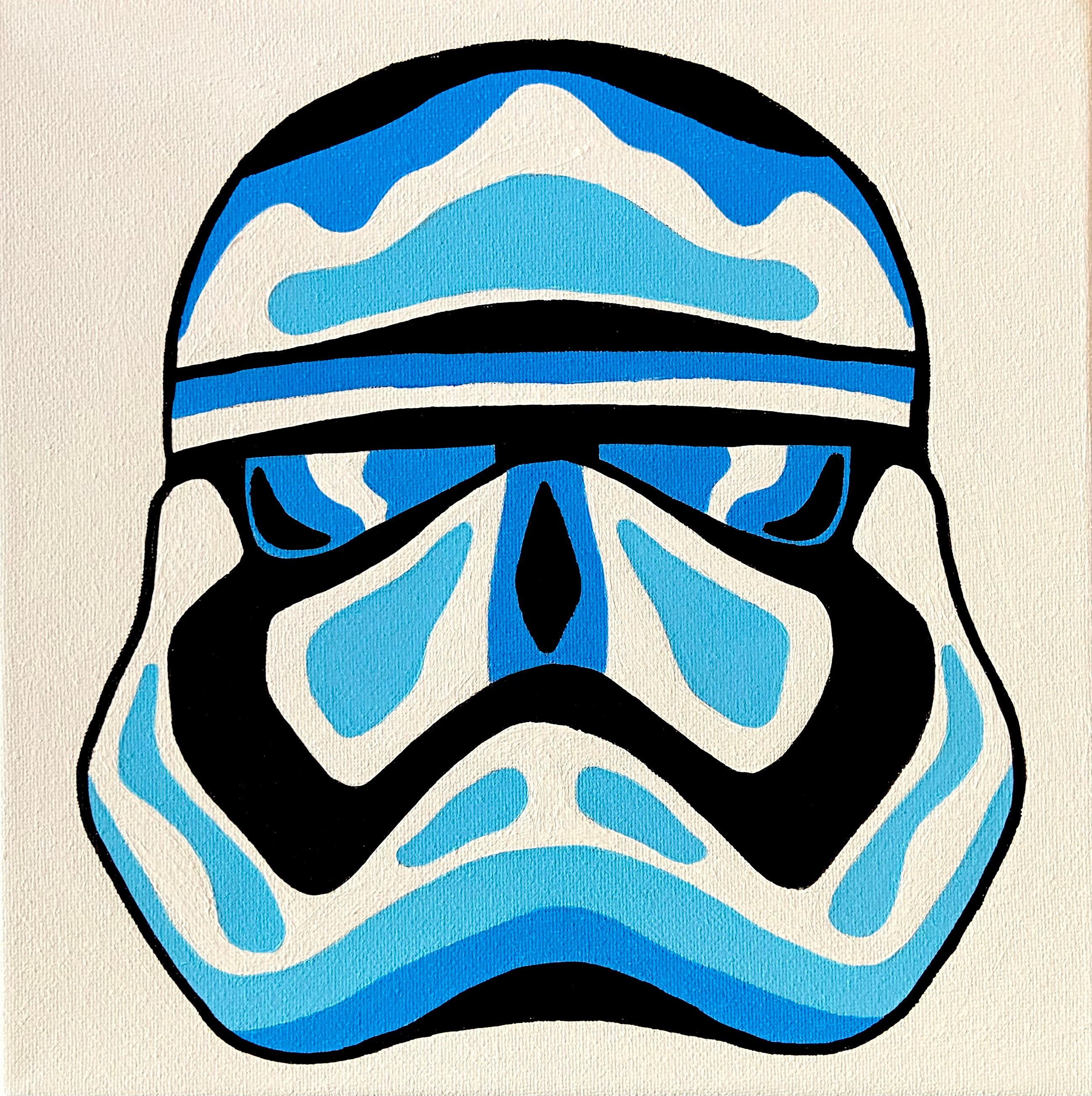 Blue Clone Trooper Original Star Wars Painting - Etsy