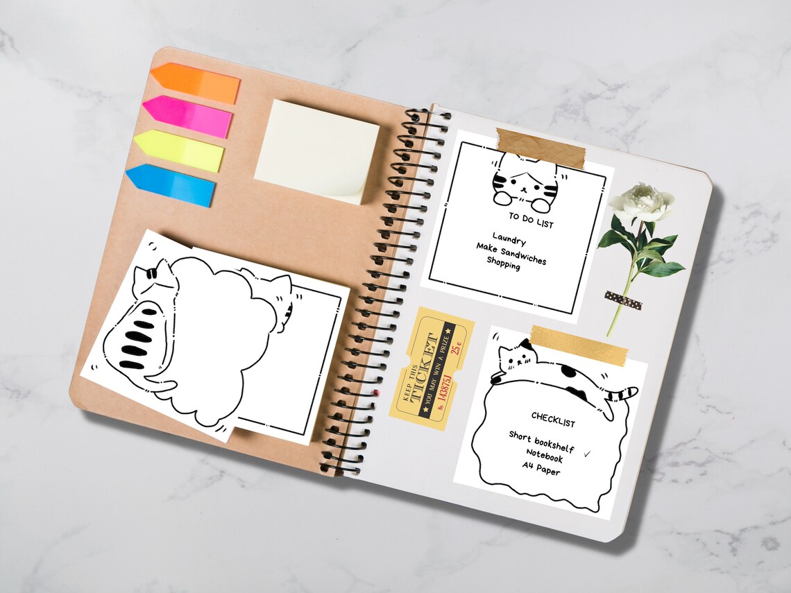 Printable Memo Pad, Printable Memo Sheets, Digital Download, Journal ...