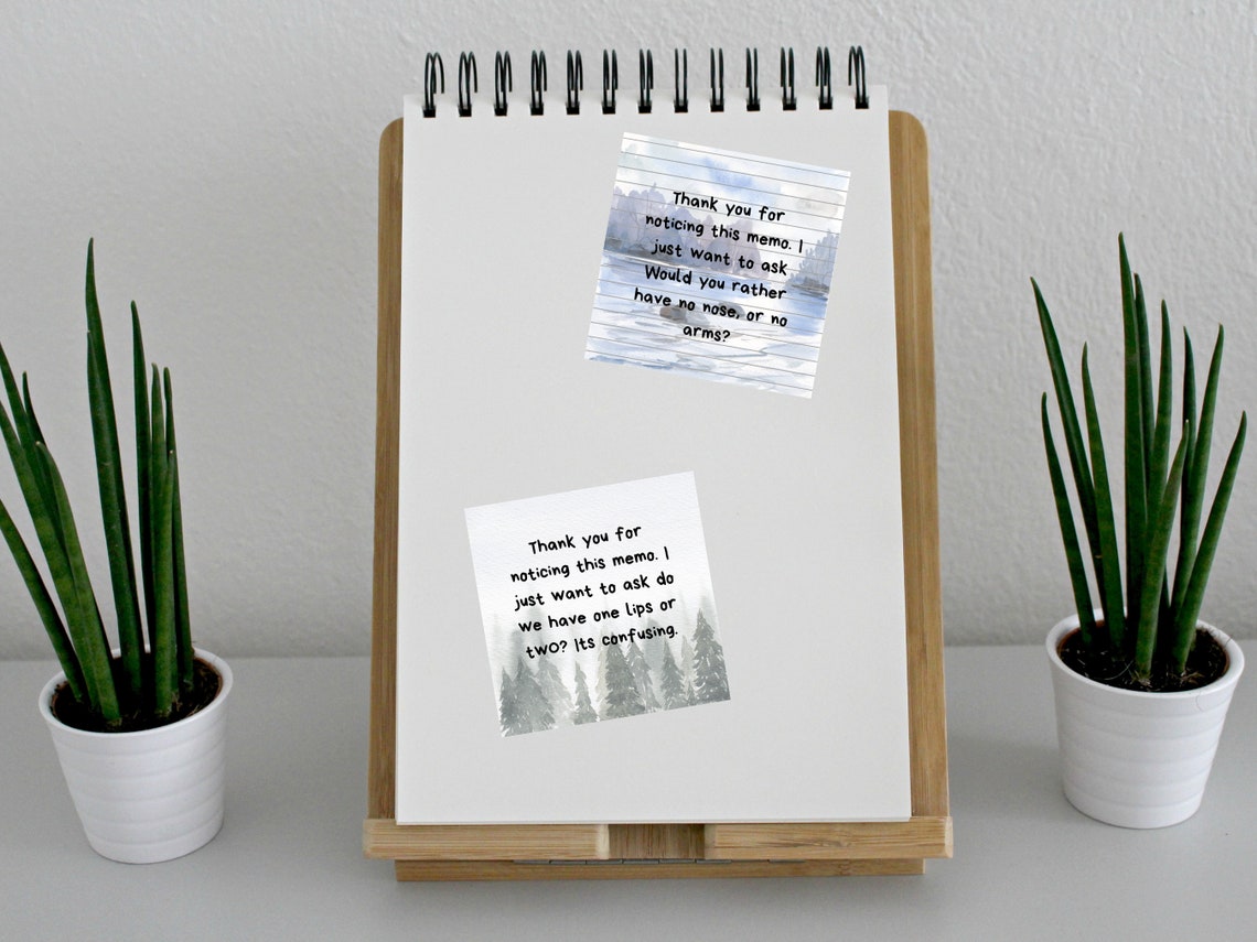 Printable Memo Pad, Printable Memo Sheets, Digital Download, Journal ...