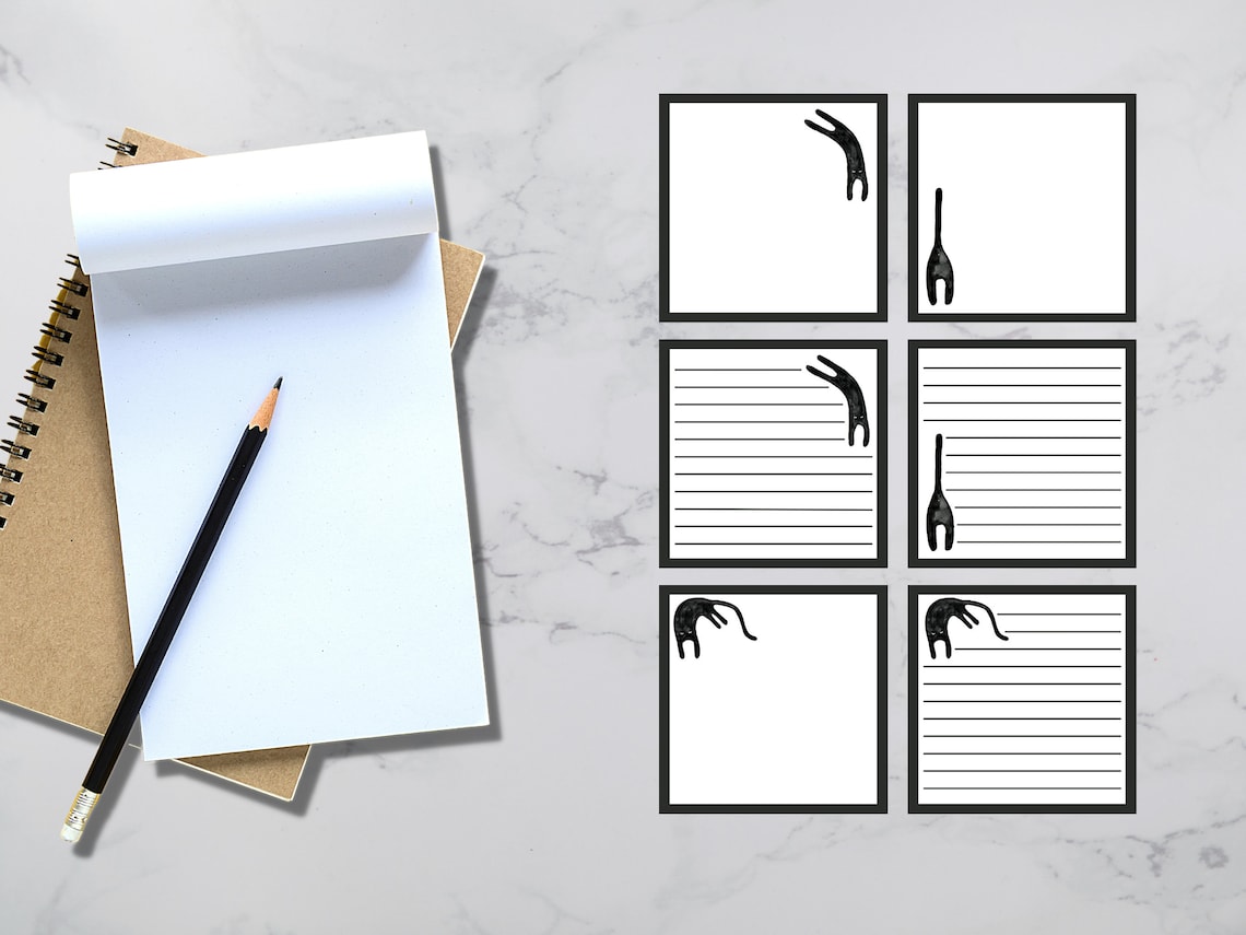 Printable Memo Pad, Printable Memo Sheets, Digital Download, Journal ...