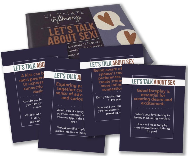 Let's Talk About Sex Cards, Sexual Intimacy, Sex Games, Communication ...