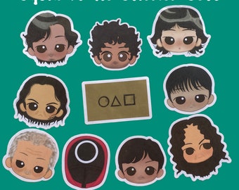 Stickers, Labels & Tags Squid Game Sticker Pack Squid Game Stickers ...
