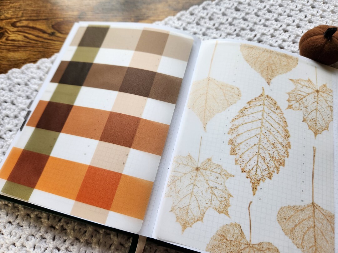 Autumn Plaid Autumn Leaves Planner Inserts Planner - Etsy