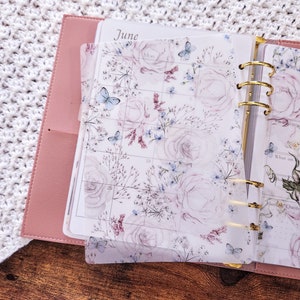 Planner Inserts/ Planner Dashboard/ Flower Theme Planner Inserts ...