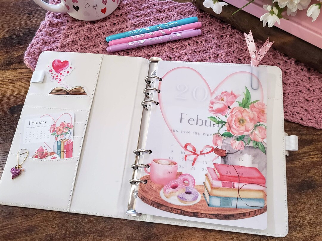 Valentine Themed Planner Vellum, Decorative Acetate, Planner Dashboard ...