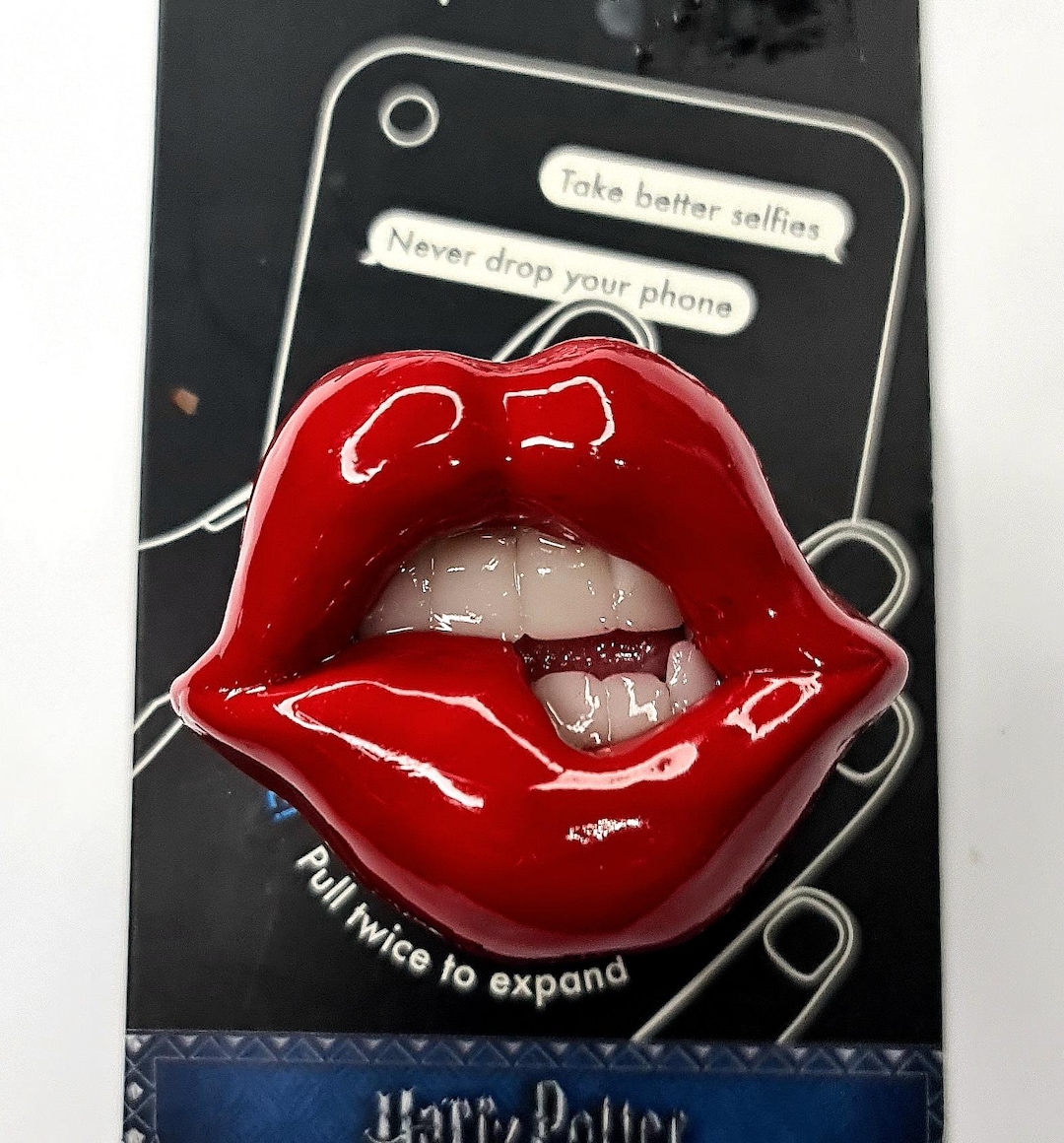 Gothic Style Designed Lips Phone Holder / Halloween Brooch / Choker ...