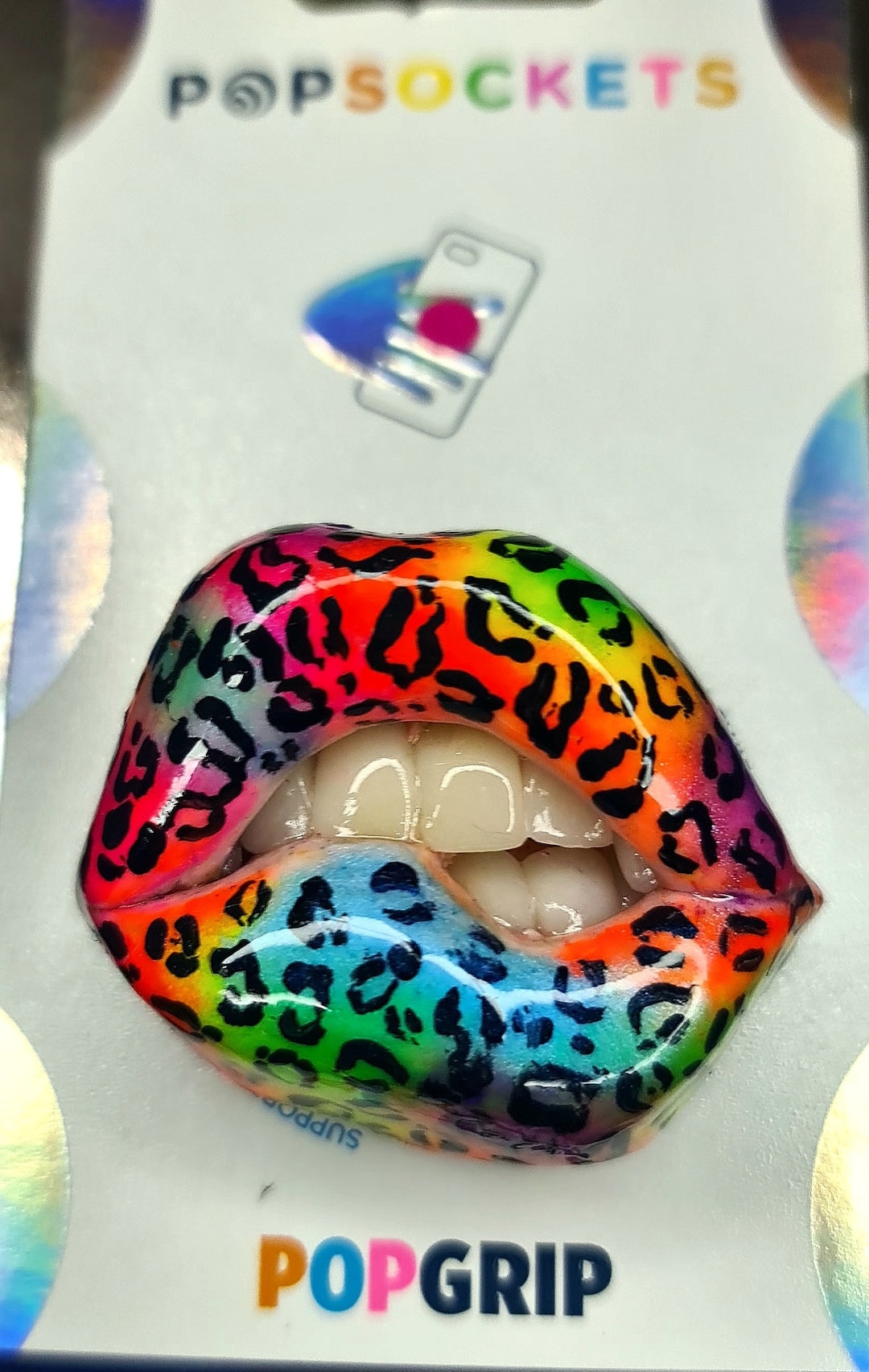 Gothic Style Designed Lips Phone Holder / Brooch / Pride / LGBTQIA+ ...
