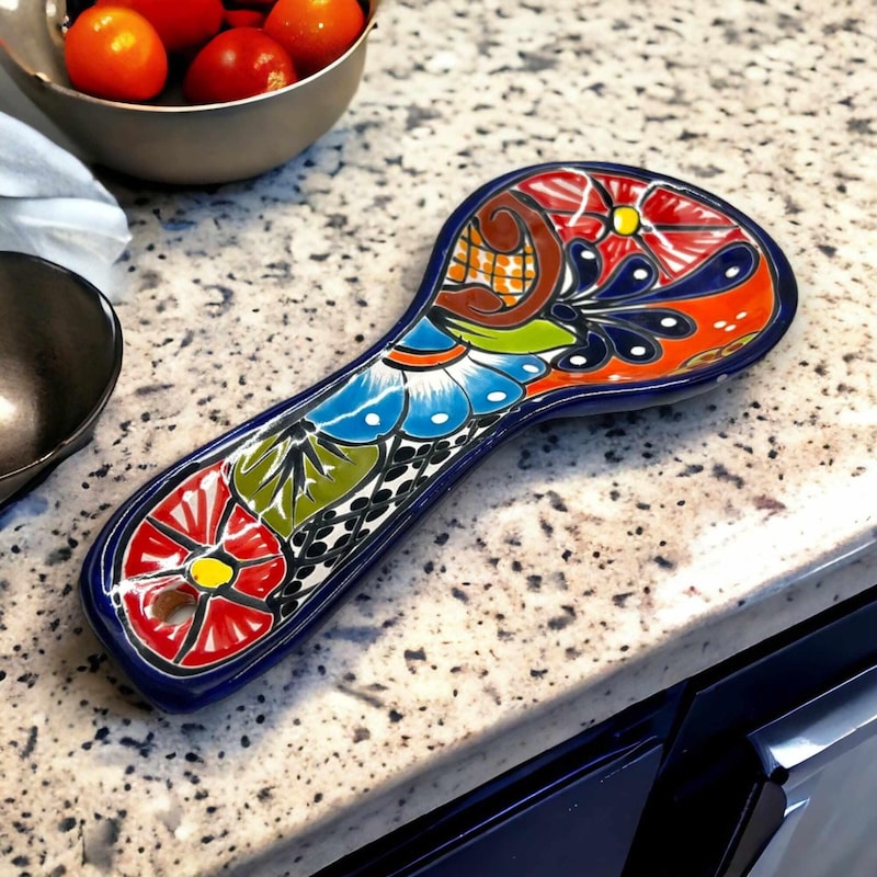 Mexican Talavera Spoon - Etsy