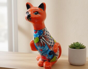 Black Cat Large Talavera Ceramic Home Decors | Kitchen Patio Garden ...
