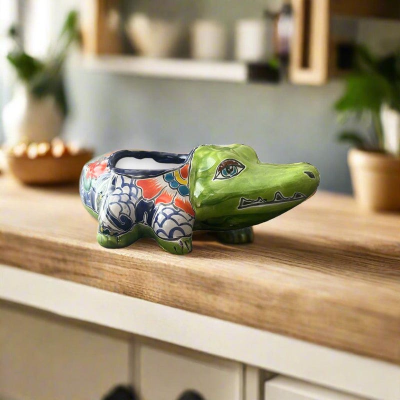 Alligator Planter - Etsy