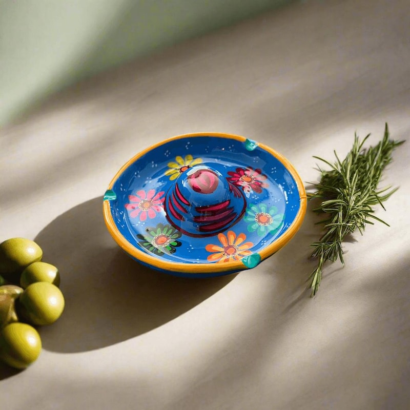 Hand Painted Plate Mexican - Etsy