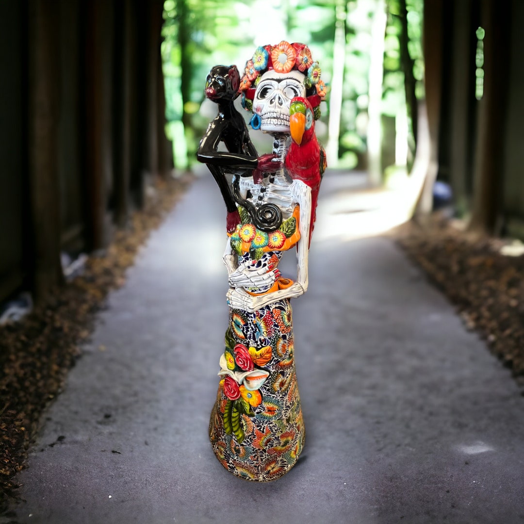 Talavera Catrina Day of the Dead Statue Life-sized 4'10 Figurine With ...