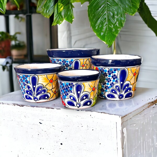 Colorful Flower Pots - Etsy