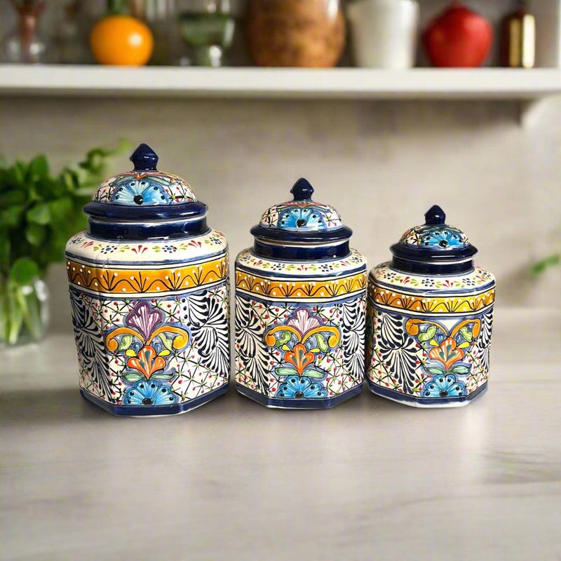 Canister Set Mexican - Etsy