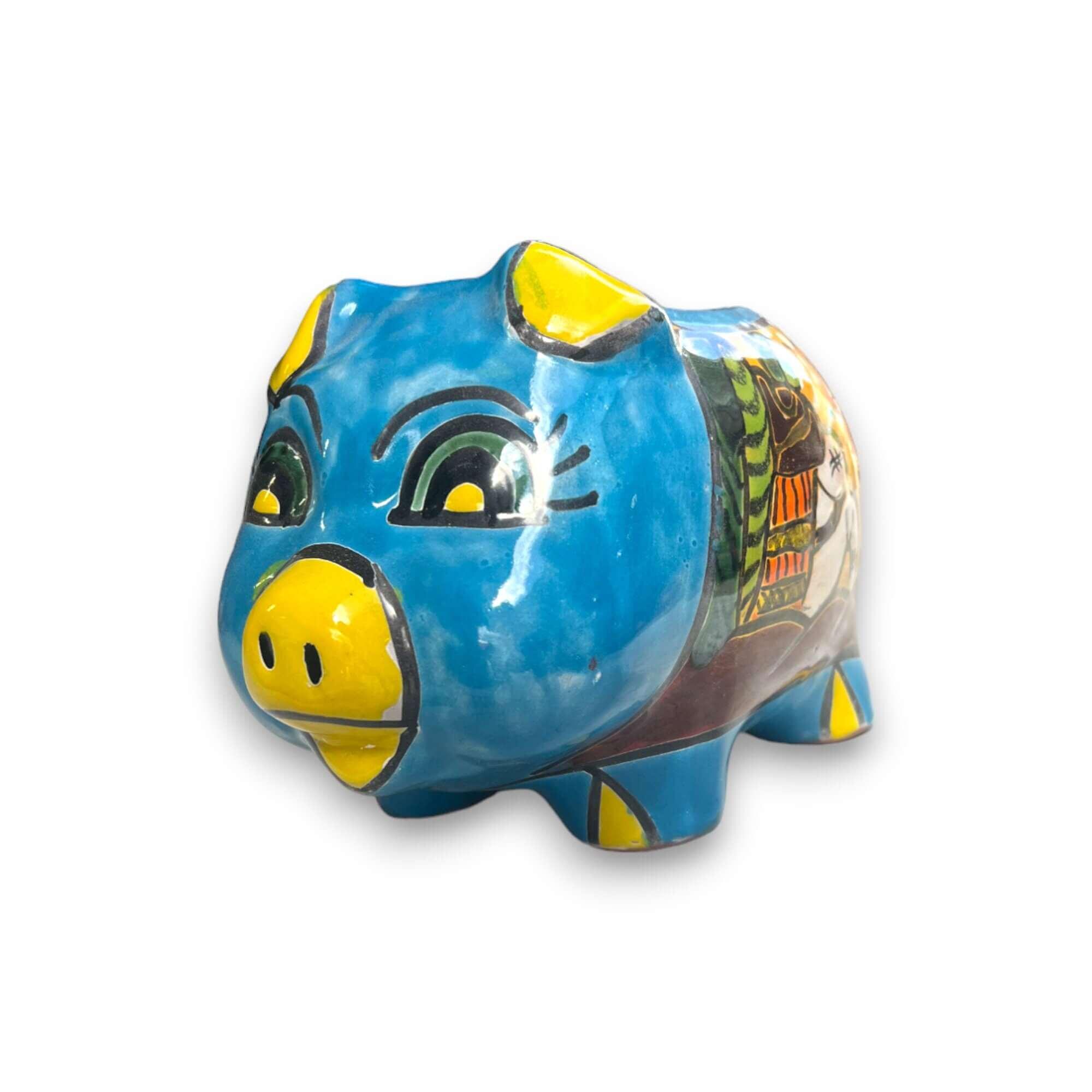 Talavera Pig Planter | Colorful Hand-painted Mexican Flower Pot - Etsy
