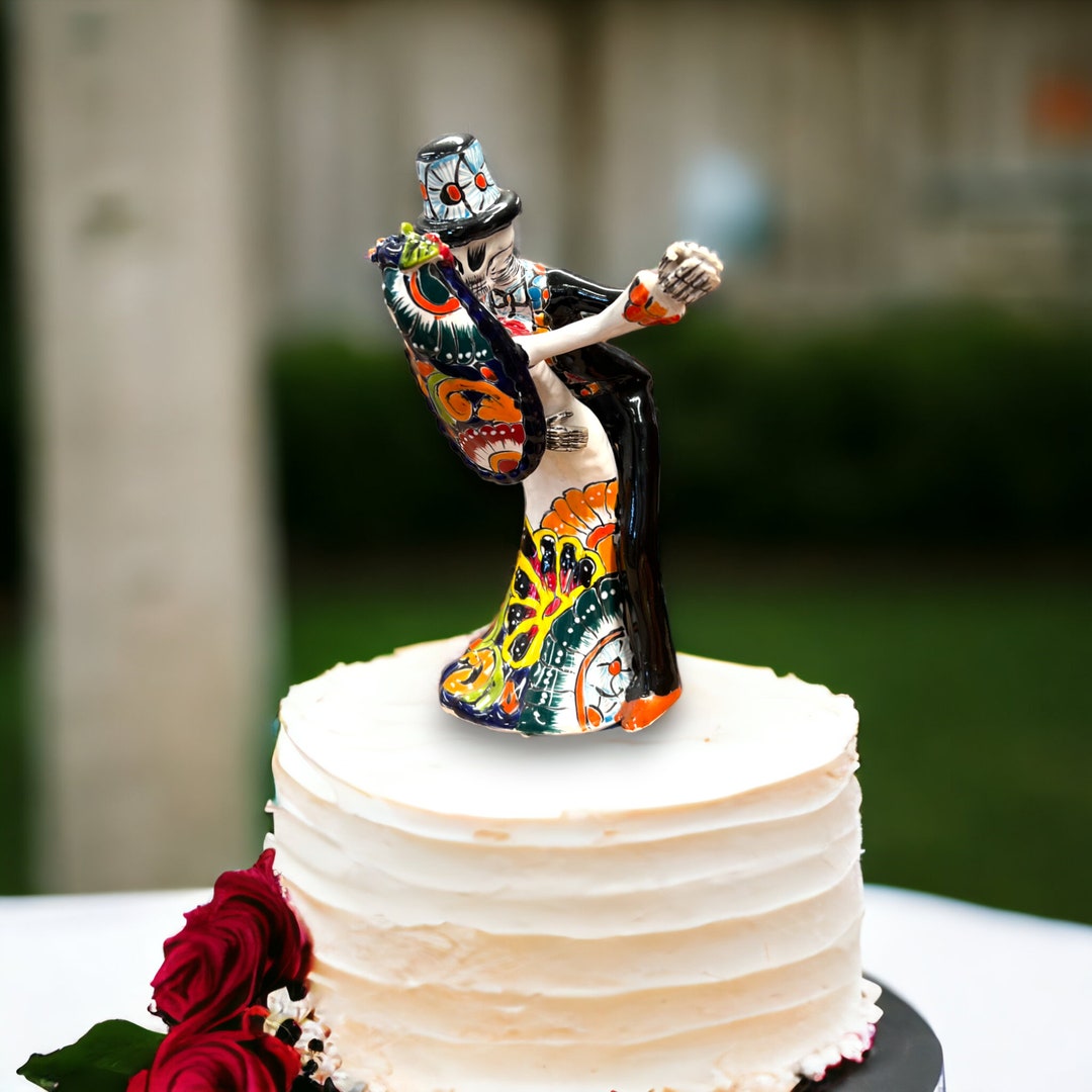Handcrafted Talavera Cake Topper Unique Hand-painted Wedding Art - Etsy