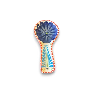 Vibrant Talavera Terracotta Spoon Rest Colorful Mexican Handmade ...