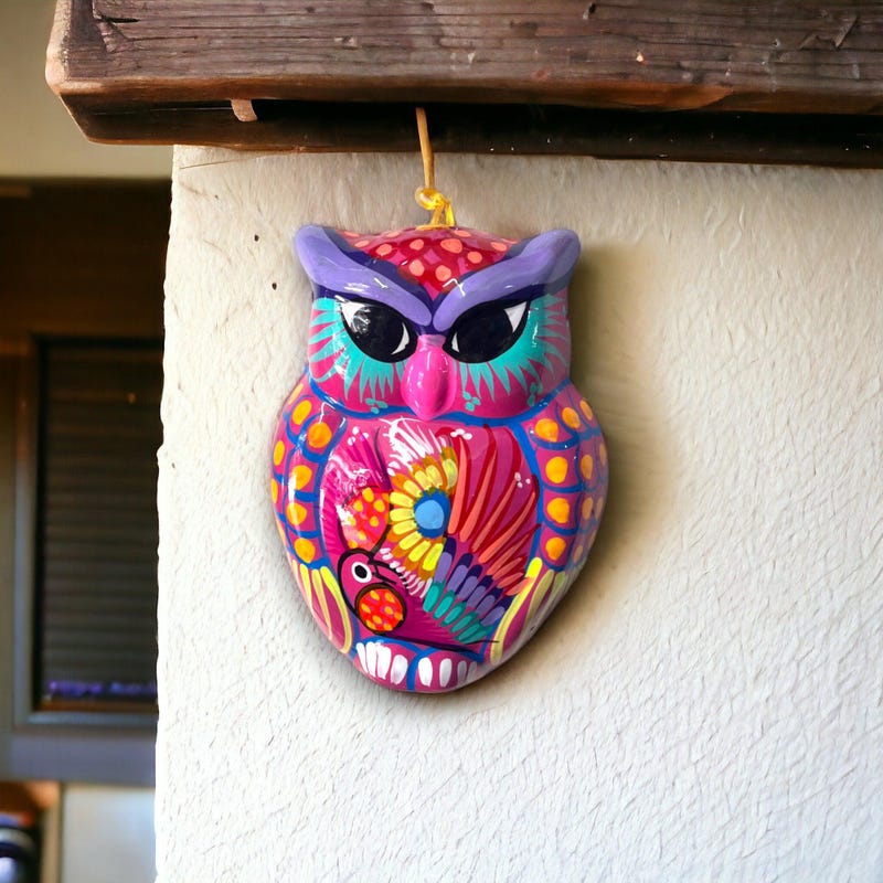 Mexican Folk Art Owl - Etsy