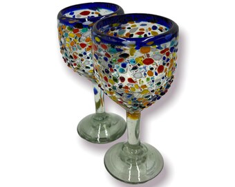 Mexican Glass Confetti Rim - Etsy
