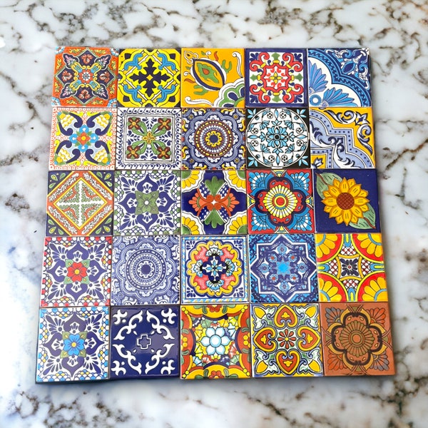 Mexican Tiles 4x4 - Etsy