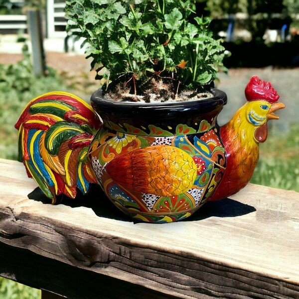 Rooster Planter - Etsy
