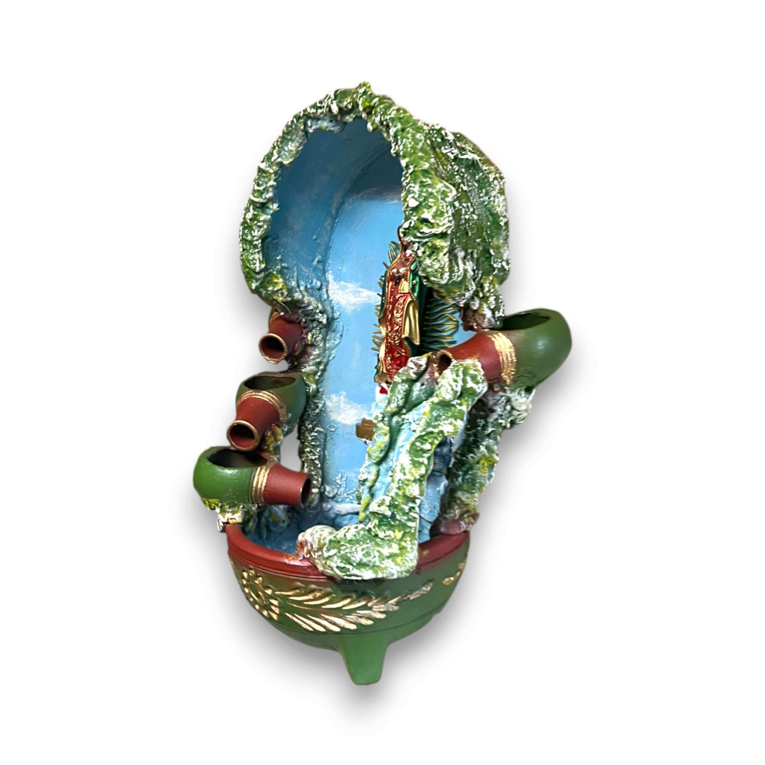Handcrafted Mexican Outdoor Fountain | Painted Traditional Water ...