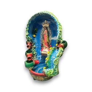 Handcrafted Mexican Outdoor Fountain | Painted Traditional Water ...
