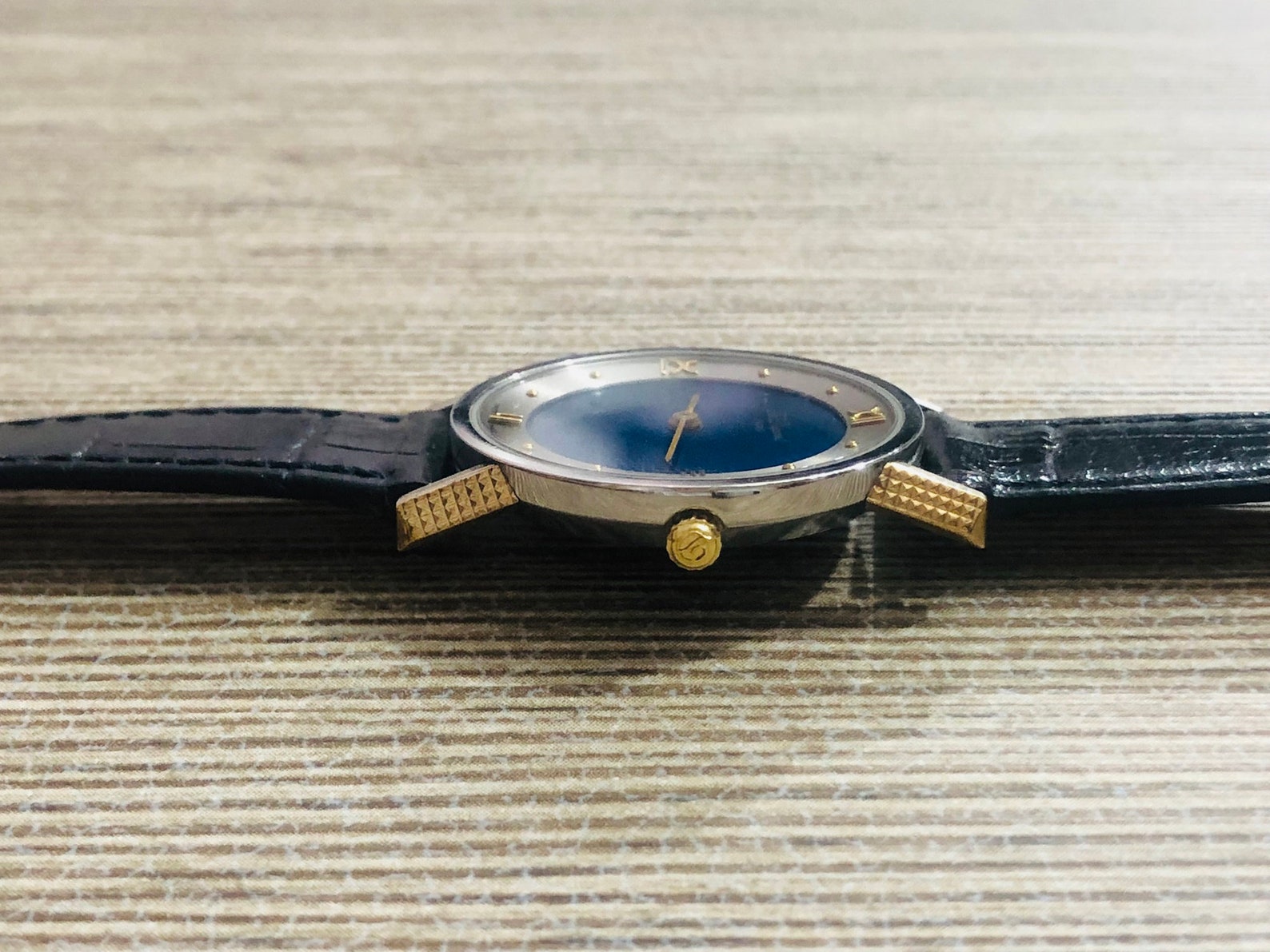ST Dupont Men's Watch Blue Gold Plated - Etsy