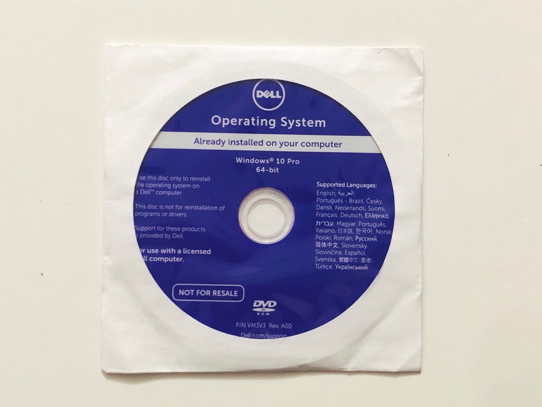 Dell Windows 10 Professional OS Reinstallation or Recovery Disc - Etsy