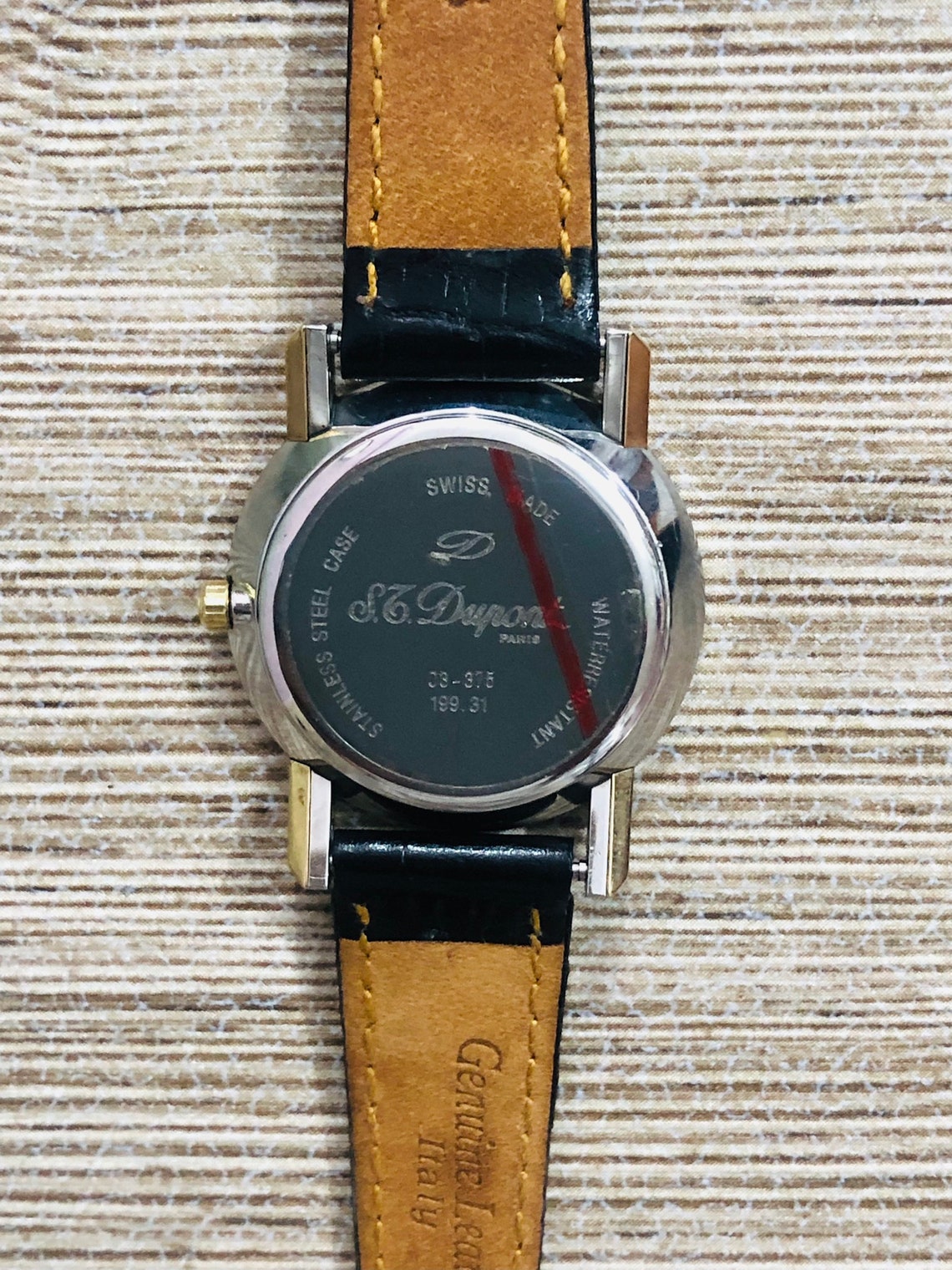 ST Dupont Men's Watch Blue Gold Plated - Etsy
