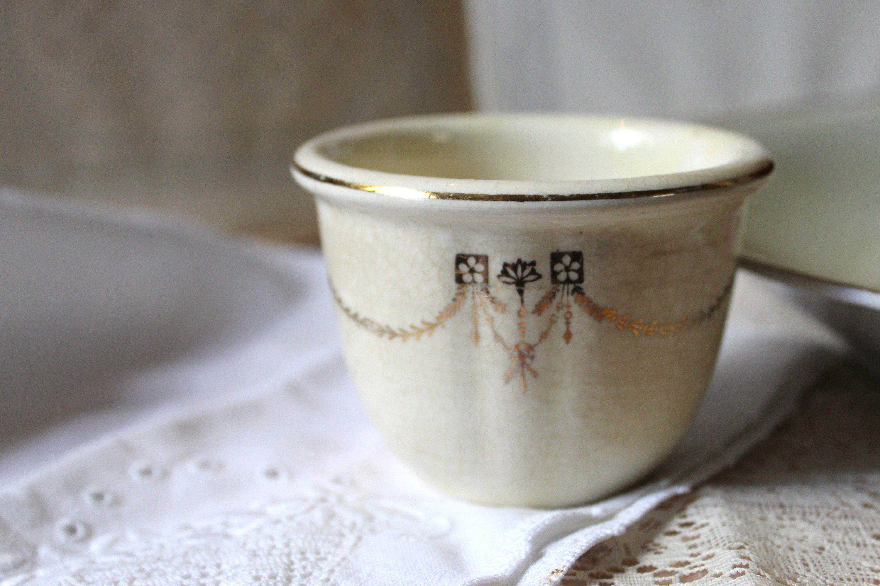 Vintage 1930s Crown Potteries Ovenware Small Custard Cup Pot - Etsy