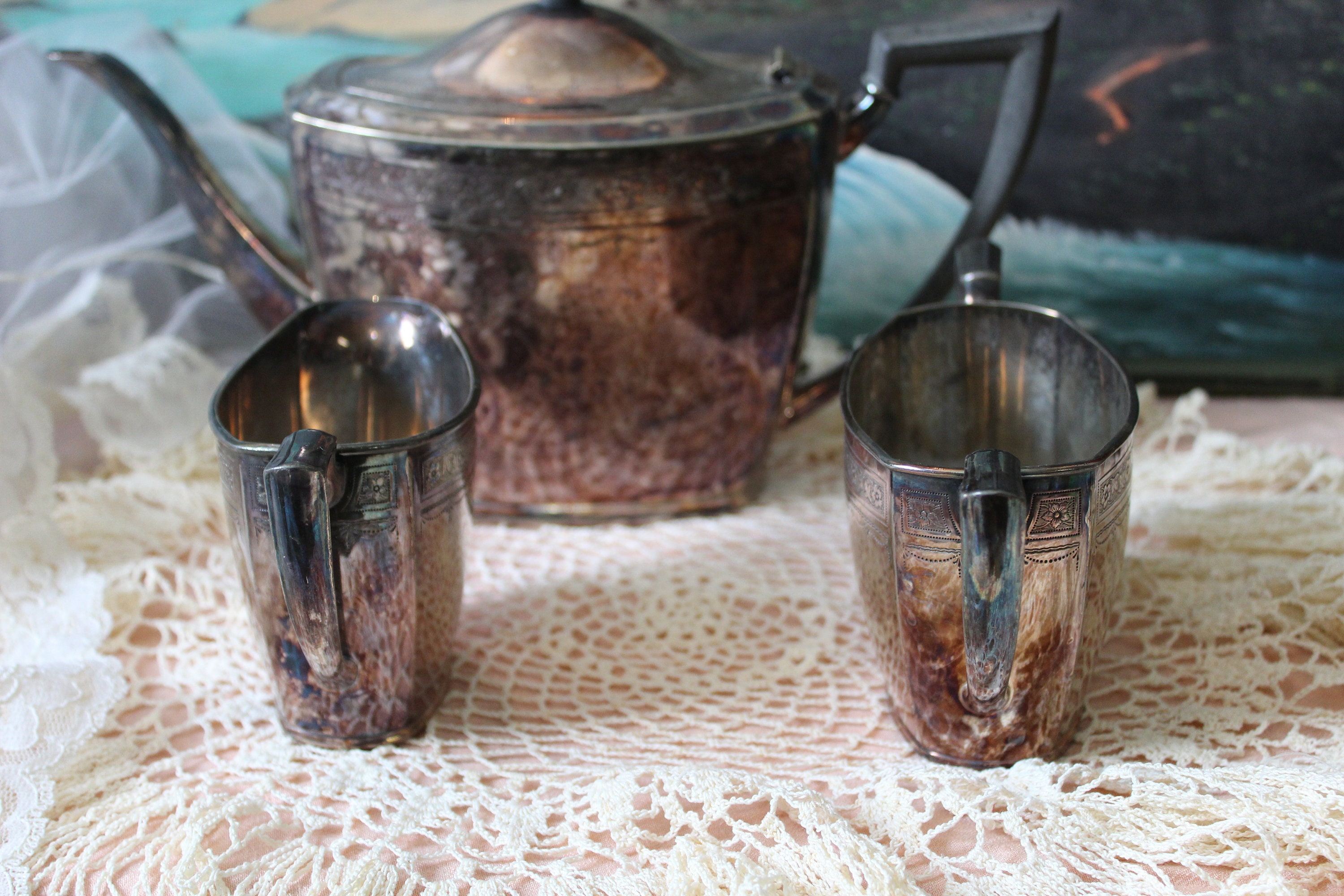 Rare Vintage 1920s PAUL REVERE Silver Plate HOLLOWARE Oneida Community ...