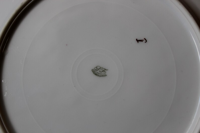 Vintage EPIAG DF Dallwitz Czechoslovakia Bird Floral Motif China "diana ...