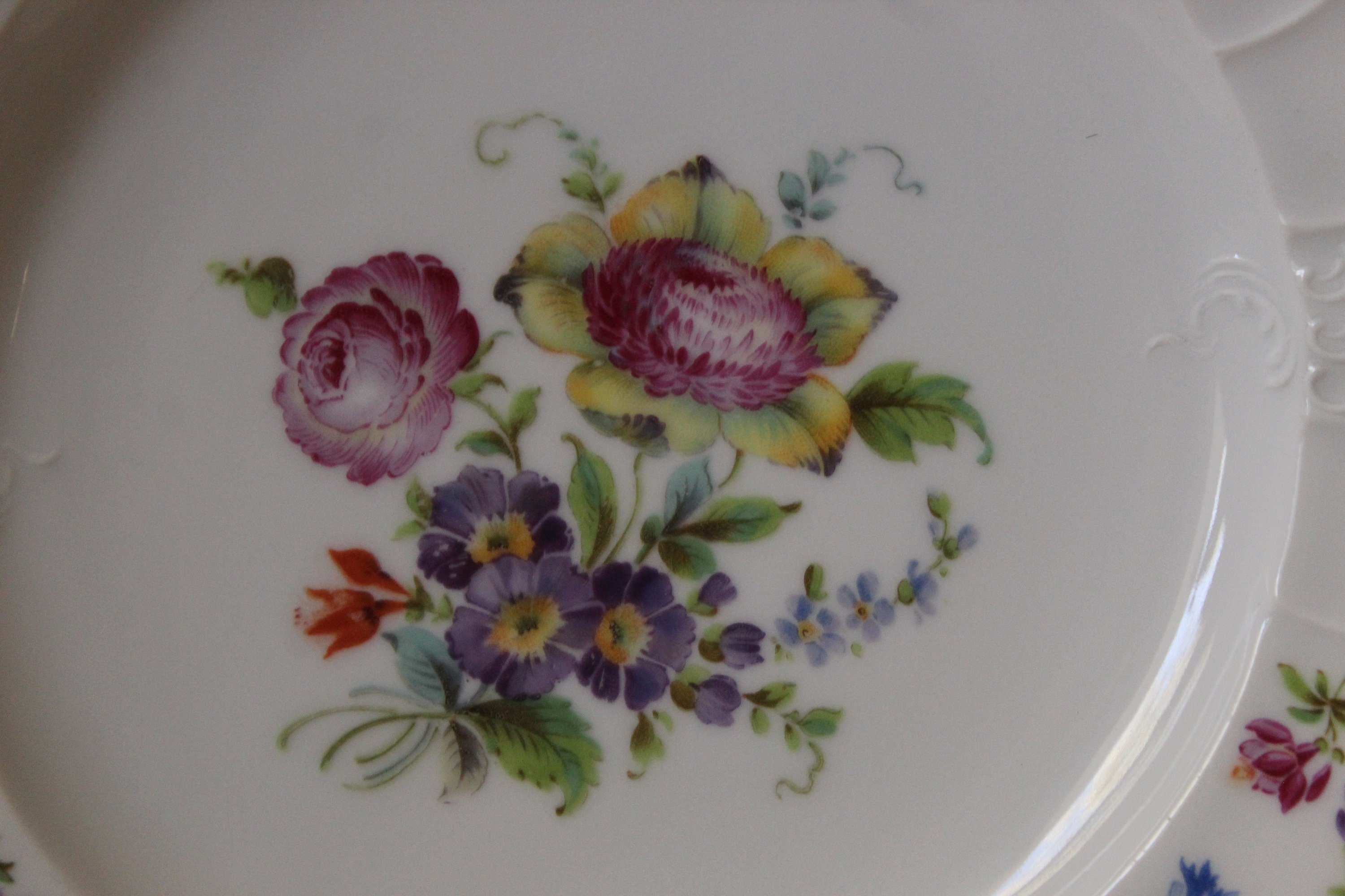 HTF Vintage Crown Imperial Czechoslovakia Floral Bee Butterfly - Etsy