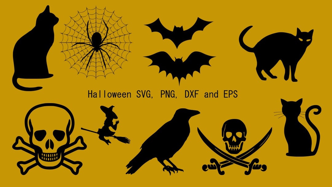 Halloween SVG, PNG, DXF and Eps - Etsy