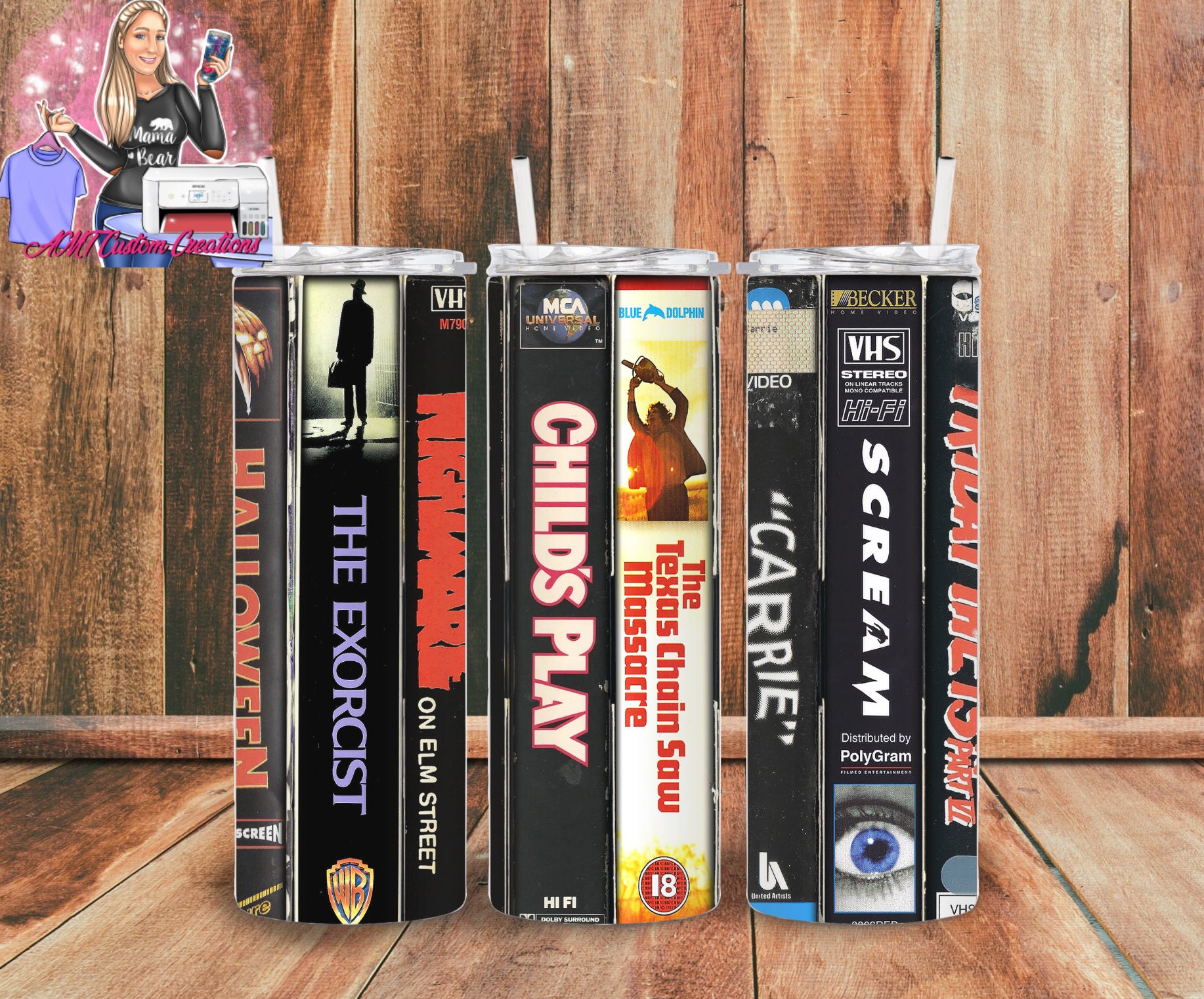 Classic Vhs Horror Tumbler - Etsy
