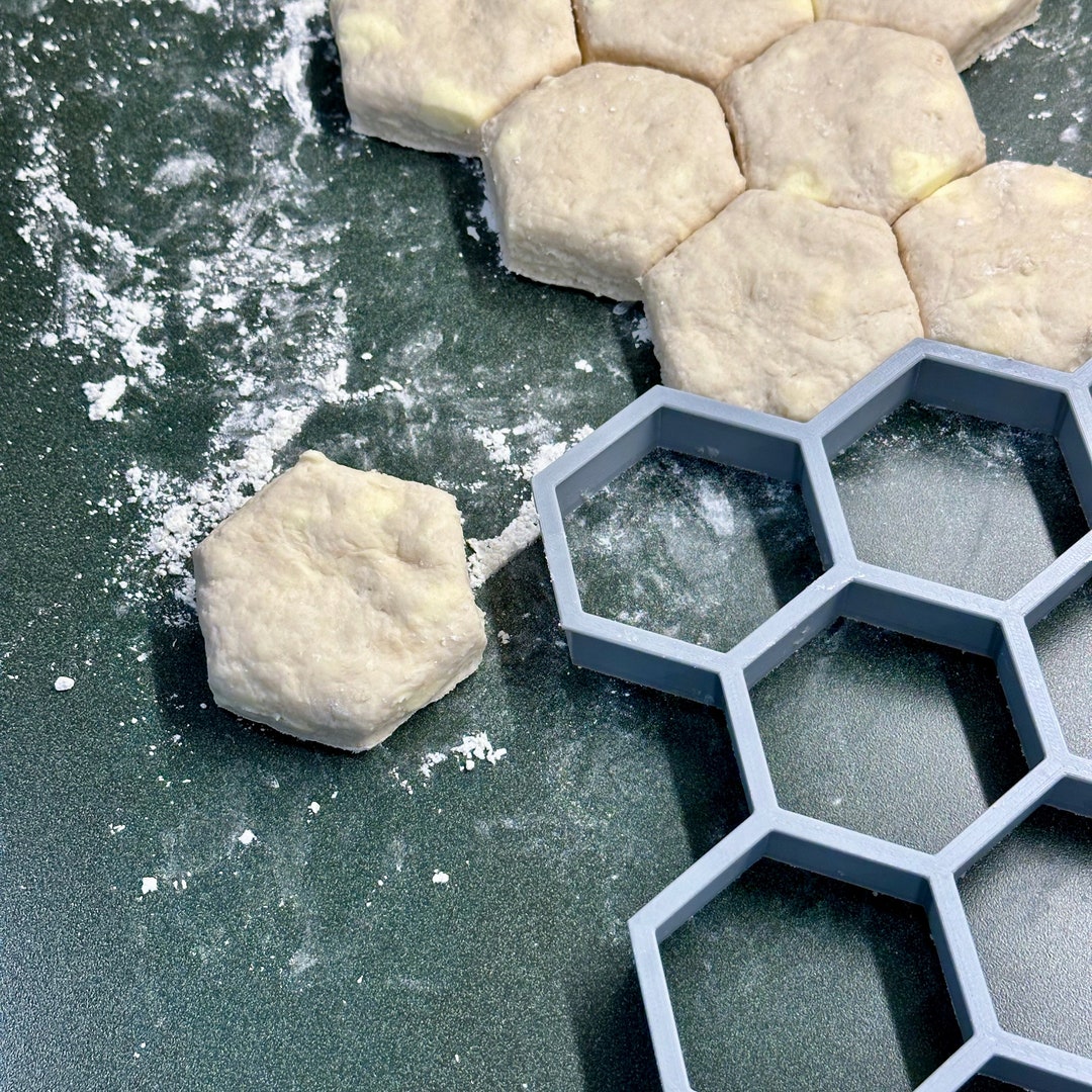 No-waste Biscuit Cutter: 8 to 12 Hexagons - Etsy