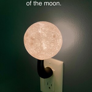 Full Moon Night Light, White or Color-changing - Etsy