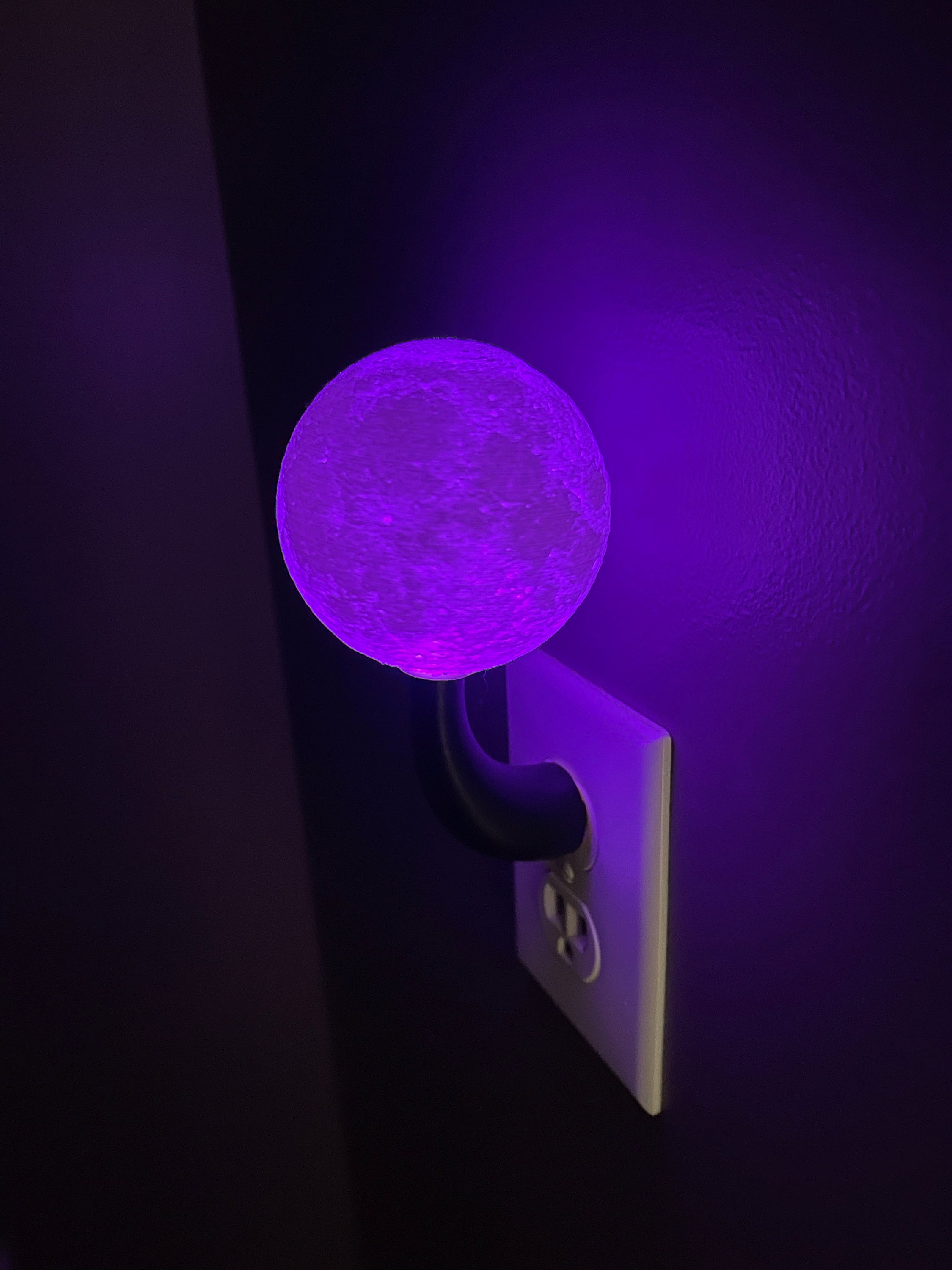 Full Moon Night Light White or Color-changing | Etsy