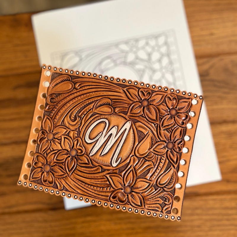 Bouquet Stencil Leather - Etsy