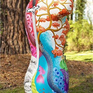 Painted Floral Female Mannequin Torso - Etsy