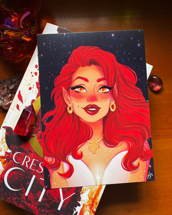 Bryce Quinlan Art Print Crescent City-bookish Illustration - Etsy