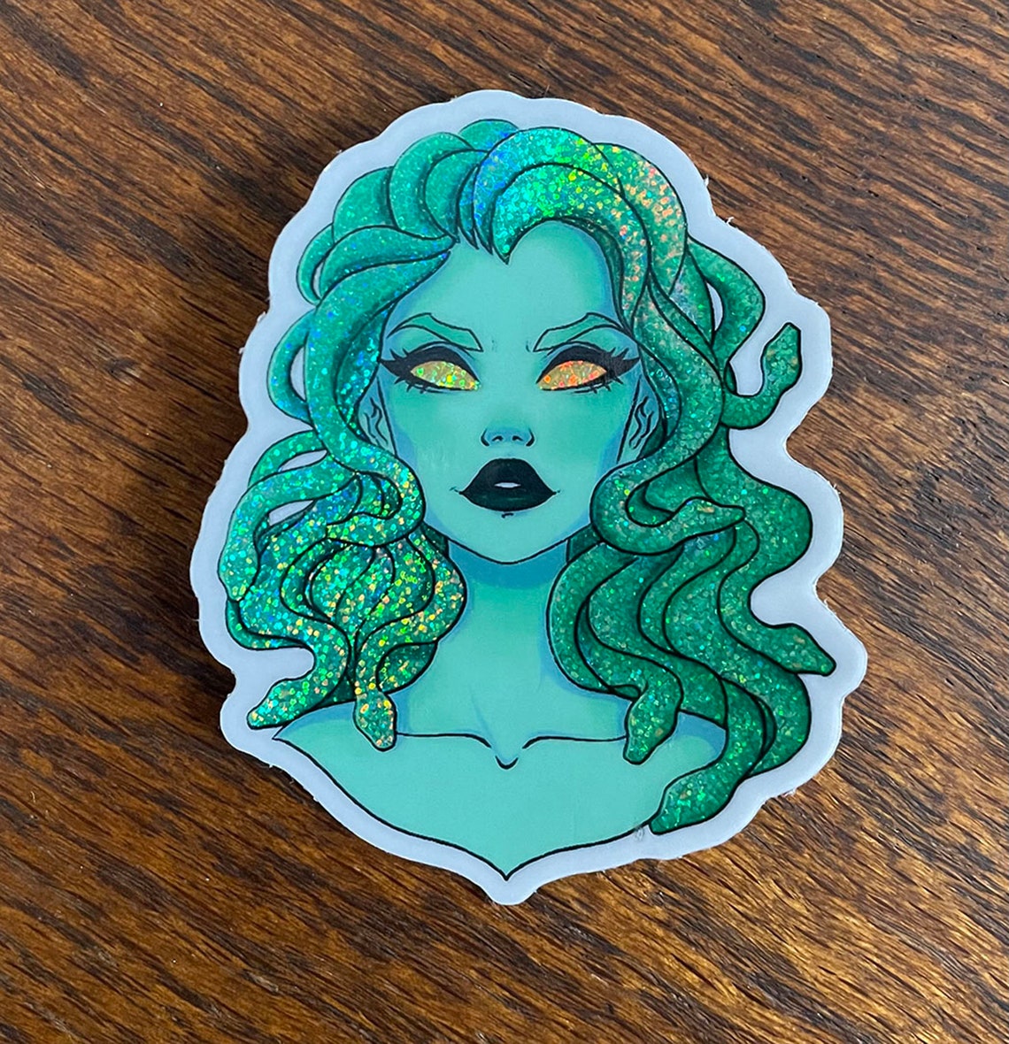 Holographic Medusa Sticker Vinyl Sticker Mythology Fantasy - Etsy