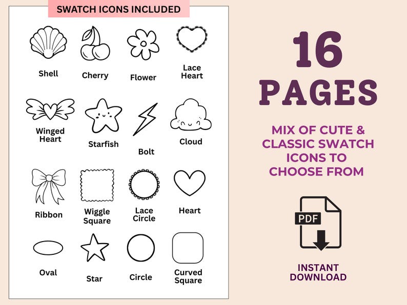 Printable Marker Swatch Charts | Color Tracker for Copic, Alcohol ...
