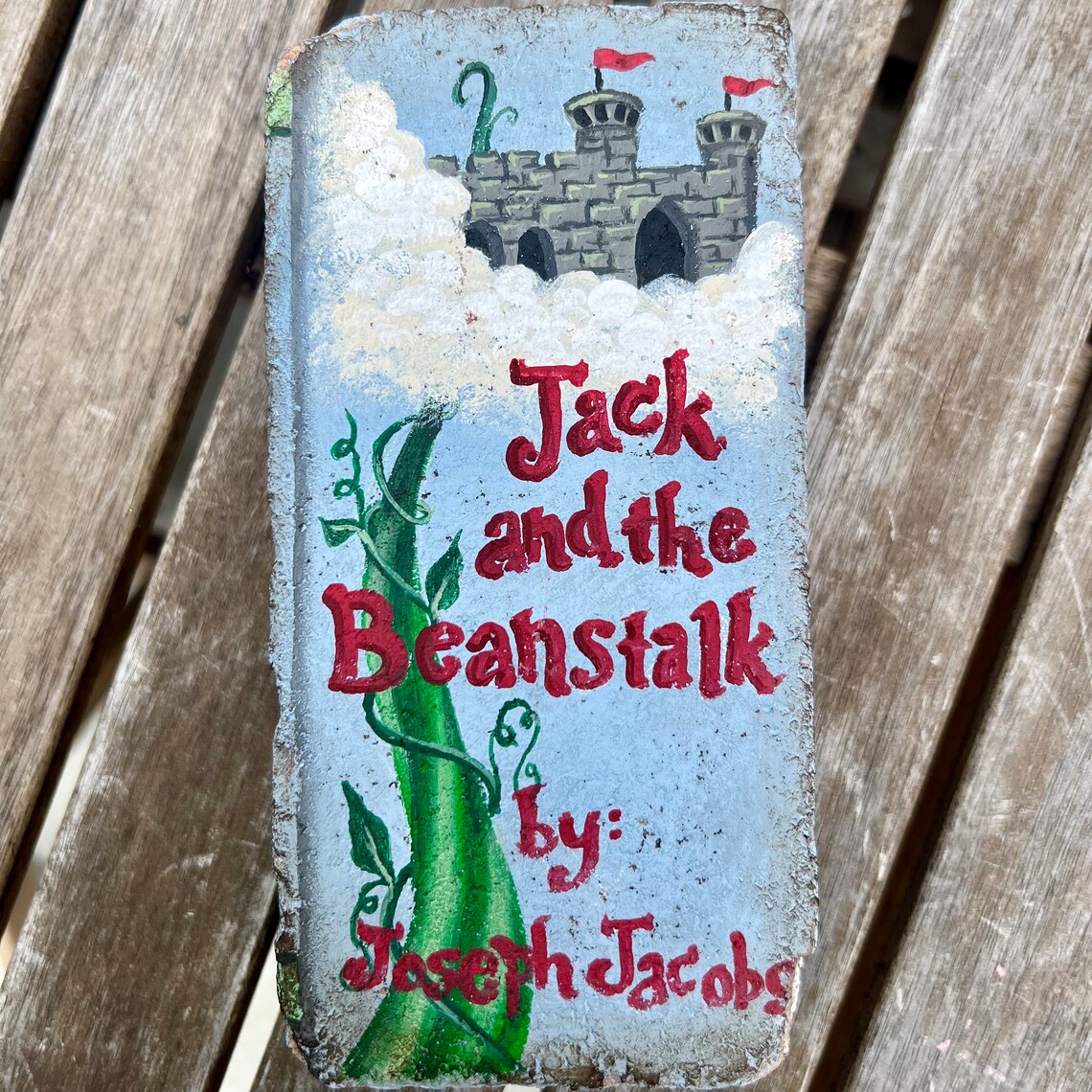 Jack and the Beanstalk Garden or Mantle Brick Book - Etsy