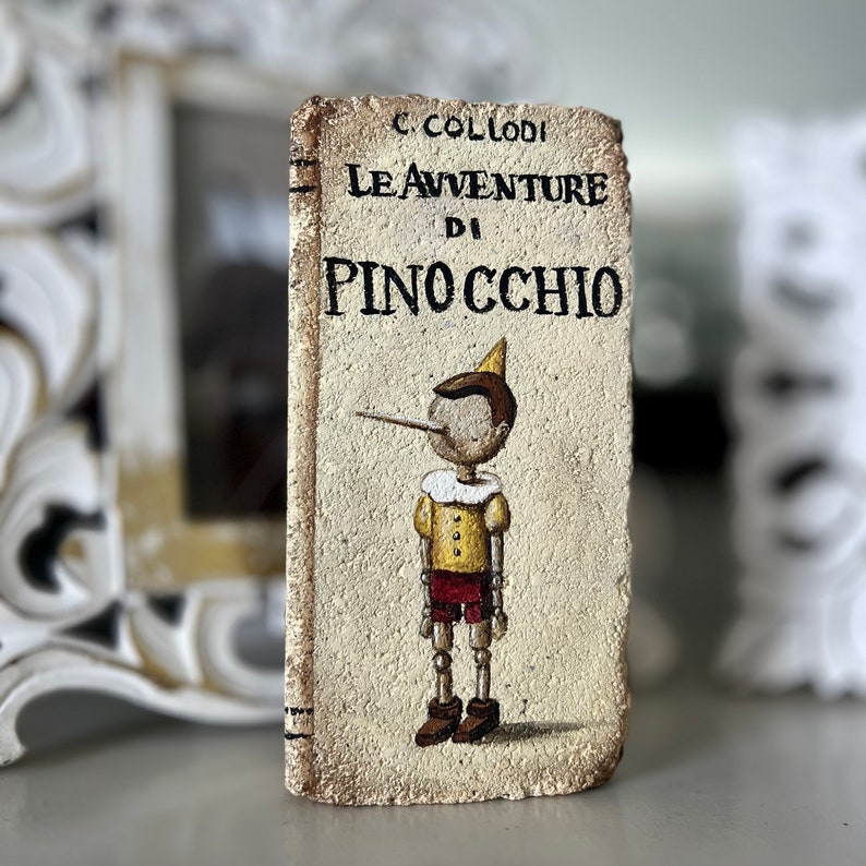 Pinocchio Garden Brick Book - Etsy