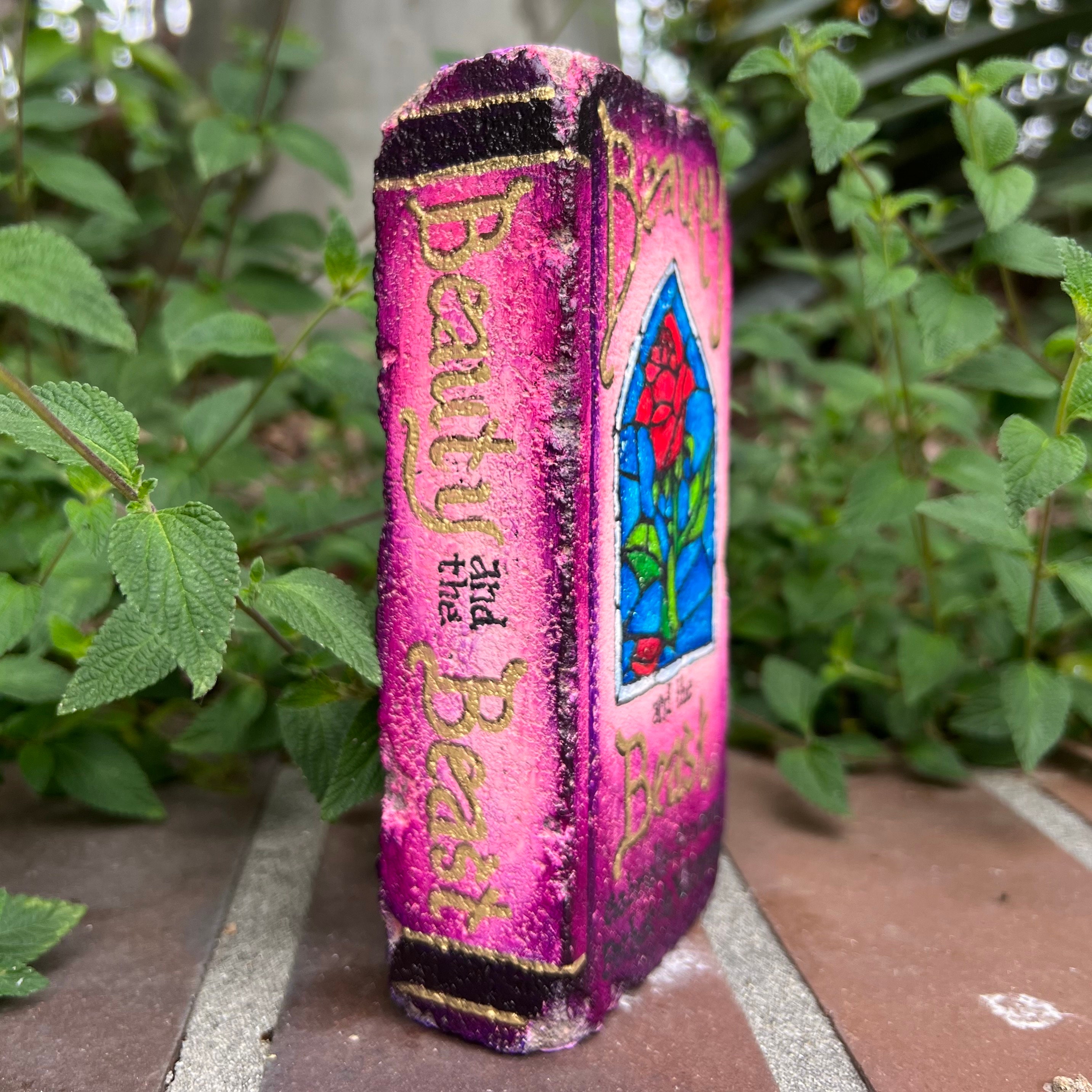 Beauty and the Beast Garden or Mantle Brick Book - Etsy