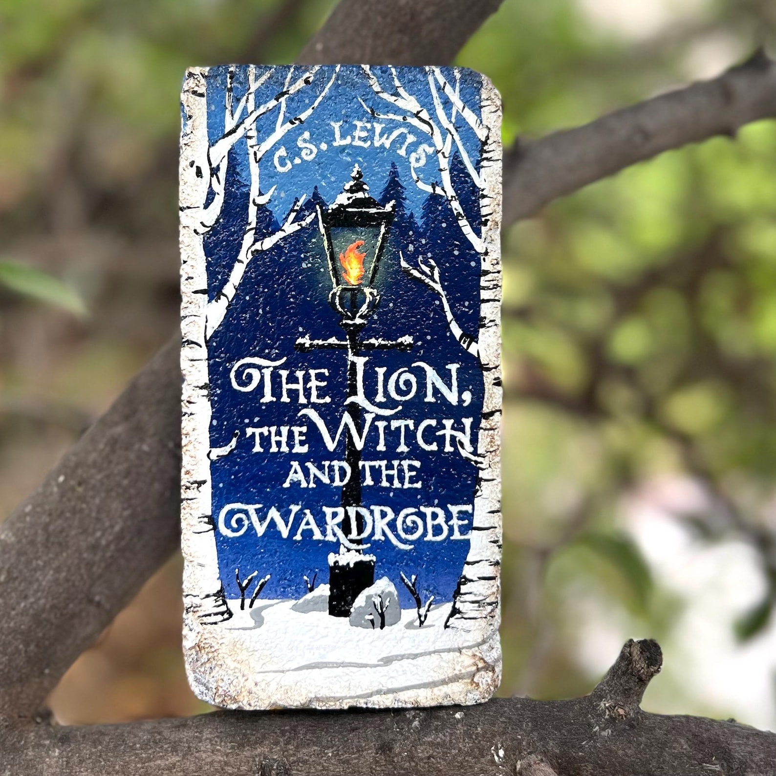 The Lion, the Witch and the Wardrobe Garden or Mantle Brick Book - Etsy