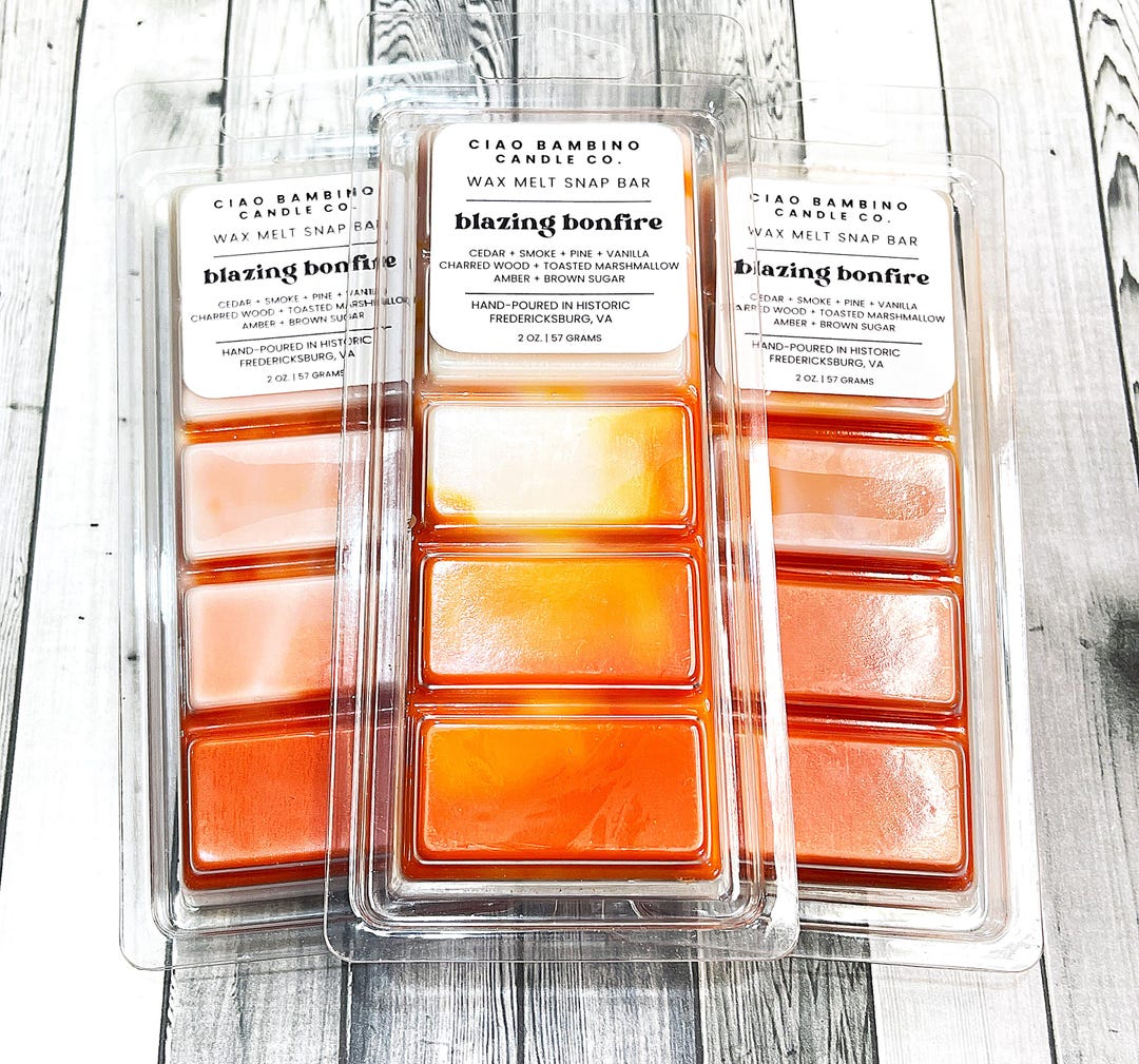 Blazing Bonfire Wax Melt Snap Bar: Smokey Autumn Fragrance - Etsy