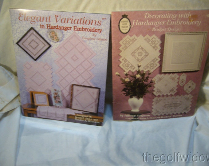 2 Books Decorating Hardanger Embroidery Torgerson & Elegant Variations ...